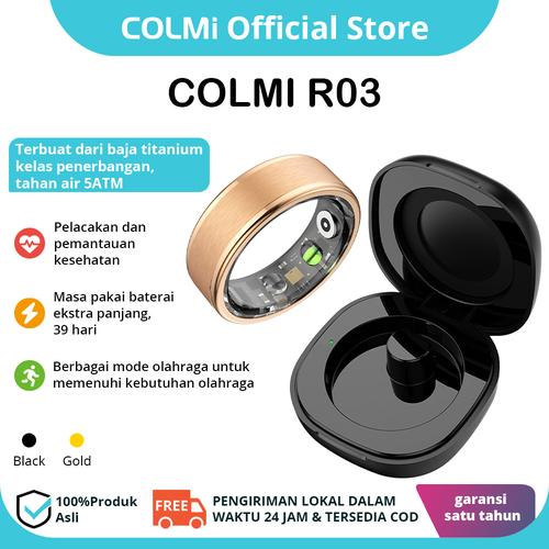 Jual COLMI Smart Ring R03 5ATM Tahan Air Pemantauan Kesehatan Latihan ...