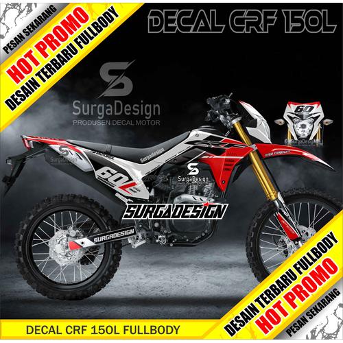 Jual DECAL CRF TERBARU, DECAL CRF 150 L FULL BODY TERBARU, DECAL CRF ...
