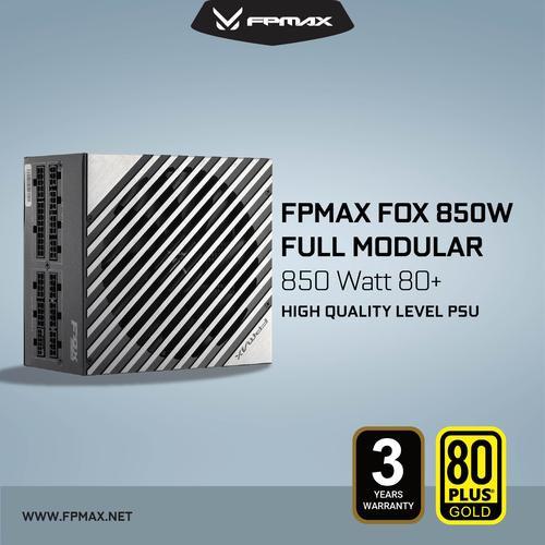 Jual Power Supply FPMAX FOX 850 Watt BR 80+ GOLD PCIE5 Full Range Full ...