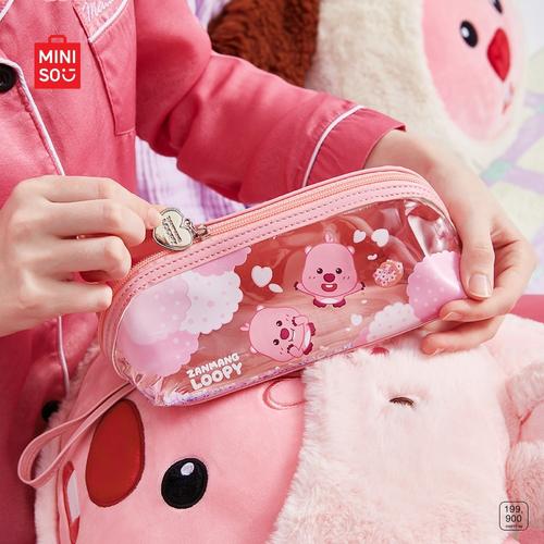 Promo Miniso x Zanmang Loopy Collection Tas Kosmetik Dengan Pegangan ...