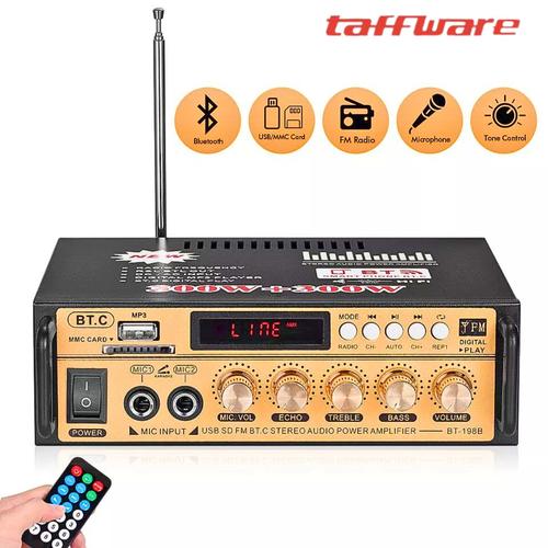 Jual Amplifier Ampli Bluetooth Taffware HiFi 300Wx2 Remote Control ...