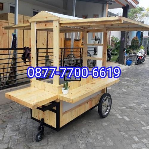 Jual rombong kayu / jati belanda rombong / gerobak angkringan - Jakarta ...