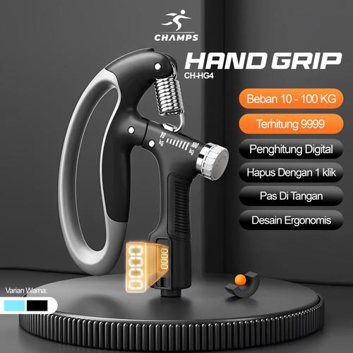 Promo CHAMP Hand Grip Ergonomis + Digital Counter Fitness 10-100Kg ...