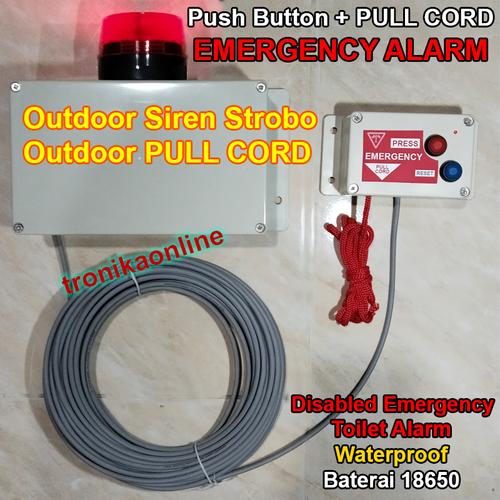 Jual EMERGENCY PULL CORD ALARM bathroom toilet pool panic button ...