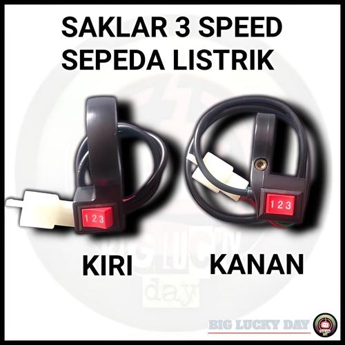 Jual tombol saklar 3 kecepatan sepeda listrik throttle speed sparepart ...