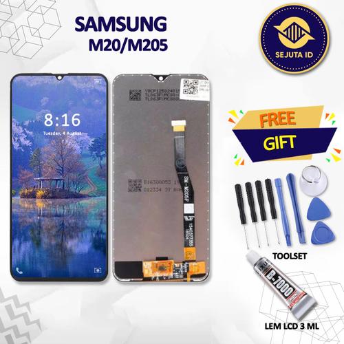 Jual LCD SAMSUNG M20 / M205 ORIGINAL FULLSET FREE TOOLS - LEM LCD ...