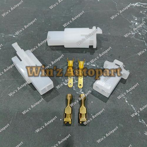 Jual SOKET 2 PIN KECIL / SOCKET MOTOR 2 PIN KECIL (SOCKET+TERMINAL/SKUN ...