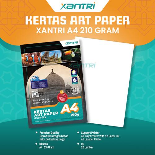 Promo Kertas Art Paper A4 210gsm isi 20 Lembar Paper Art A4 210 gsm Art ...