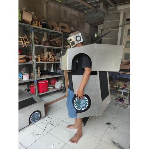 Jual Miniatur mobil robot kardus / mobil berubah jadi kostum robot / miniatur kreasi DIY ...