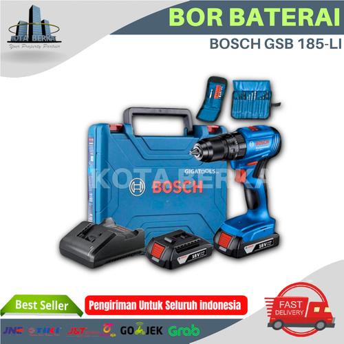 Jual MESIN BOR BATERAI BOSCH GSB 185-LI / IMPACT DRILL BOSCH GSB 185-LI ...