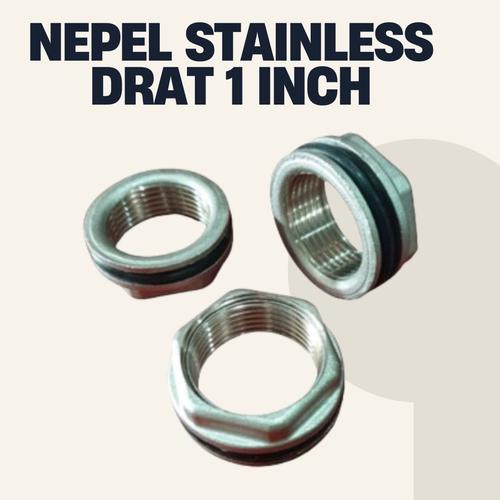 Jual fitting sambungan penyambung pipa pvc nepel nepple stainless drat ...
