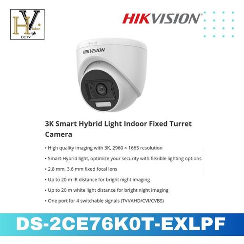 Jual CAMERA CCTV HIKVISION DS-2CE76K0T-EXLPF 5MP INDOOR - Kota ...