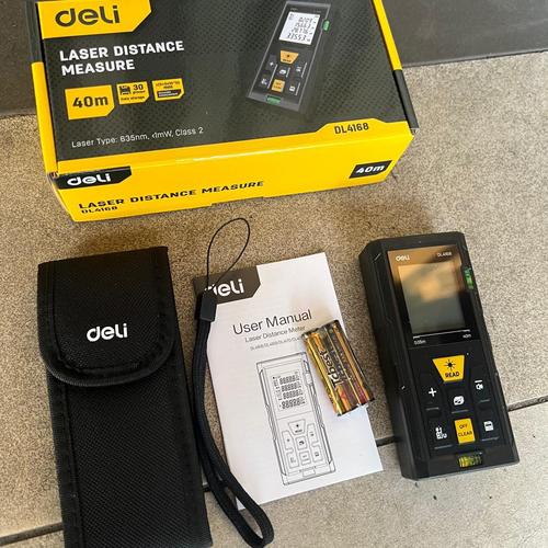 Jual Deli laser rangefinders / Meteran laser digital 40/80 m DL41 - 40M ...