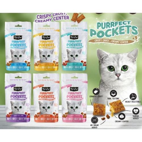 Jual Snack Kucing Camilan Crispy Crust Kit Cat Purrfect Pockets 60 gram ...