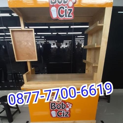 Jual booth jati belanda / gerobak kayu / booth minuman / booth cendol ...