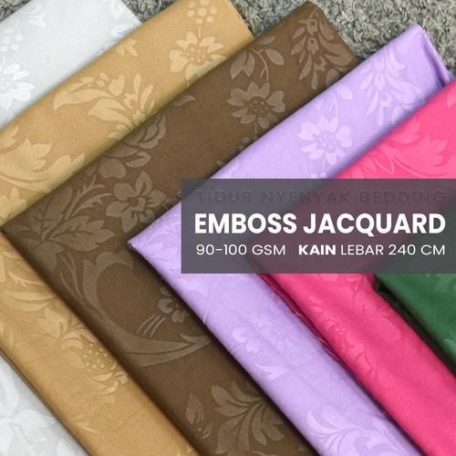 Jual KAIN EMBOSS MICROTEX MOTIF BUNGA DAUN TIMBUL KAIN SPREI GORDEN P3 ...