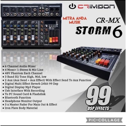 Jual Mixer Audio Crimson CR-MX STORM 6 / CR MX STORM6 6 channel ORIGINAL - Jakarta Utara - SPEED ...
