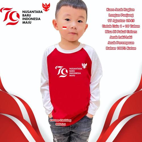 Jual Telah Hadir.. Kaos Kimono Anak Anak Hut Ri 79 | Raglan Anak 17 ...