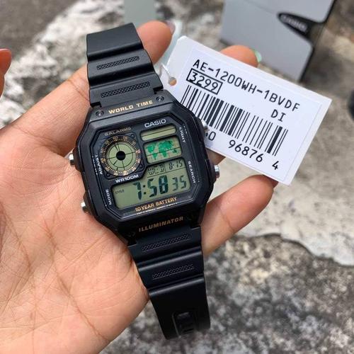 Jual CASIO AE-1200WH-1B AE-1200WH-1BVDF BLACK DIGITAL JAM TANGAN ORIGINAL - Jakarta Utara - GF ...