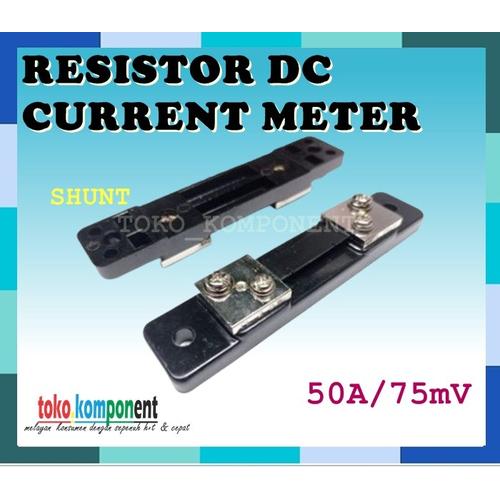 Jual DC Shunt 50A/75mV Current Sensor 50A / 75mV DC Shunt Resistor ...