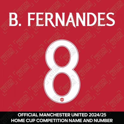 Jual Nameset Original Manchester United 2024/2025 Home Bruno Fernandes ...