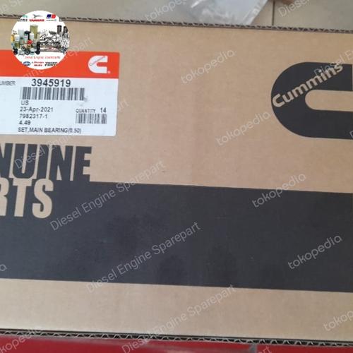 Jual 3945919 / 3802212 main bearing / metal duduk 0,50 cummins 6cta8.3 ...