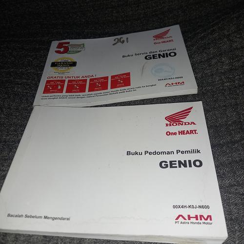 Jual buku Pedoman pemilik honda genio dan buku service 2022 - Kab ...