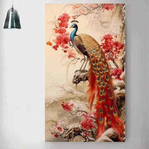 Jual lukisan kanvas burung merak 140x80 cm 17 - Kab. Gianyar - Jendela ...