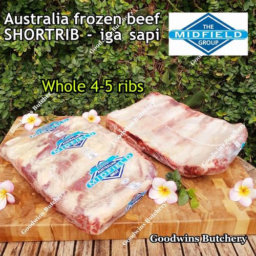 Jual 2kg beef rib iga sapi SHORT RIB 4-5 ribs Midfield Australia frozen ...