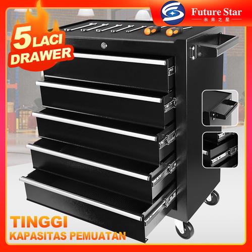 Promo Trolly Bengkel Rak 5/7Laci Susun 5 Drawer Cabinet Tool Trolley ...