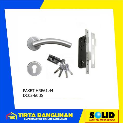 Jual SOLID HANDLE PINTU SET/ GAGANG PINTU SET HRE 61.44 DC02 60US 26D ...