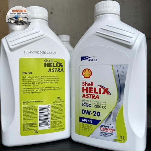 Jual Shell Helix Astra LCGC 0W-20 API SN Full Economy Technology & Full ...
