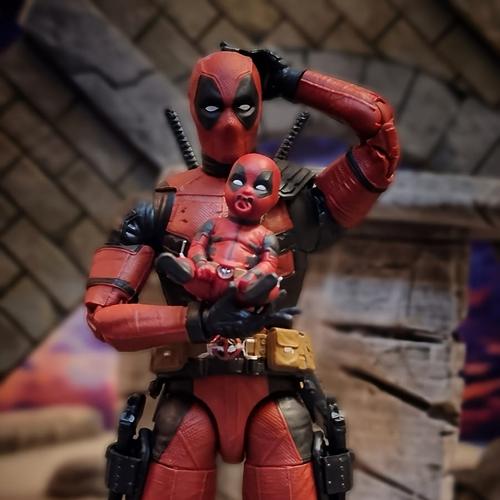 Jual custom babypool baby deadpool marvel legends 3D print 1:12 pool ...