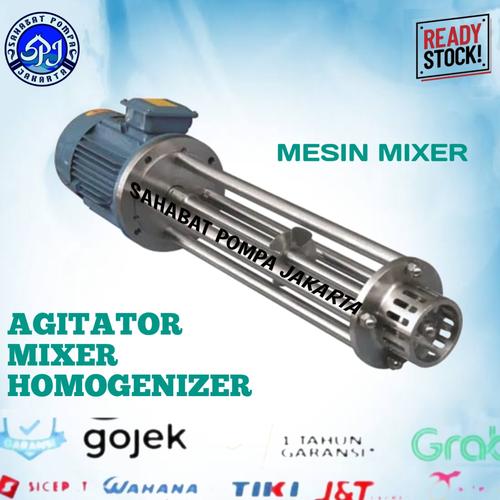 Jual Agitator mixer 0,75HP 5,5Kw 4pole agitator mixer makanan/kimia ...