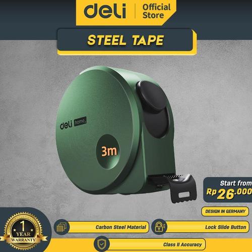 Jual Deli Tools Meteran Tukang Besi / Measuring Tape 3 5 Meter HT8X1XL ...