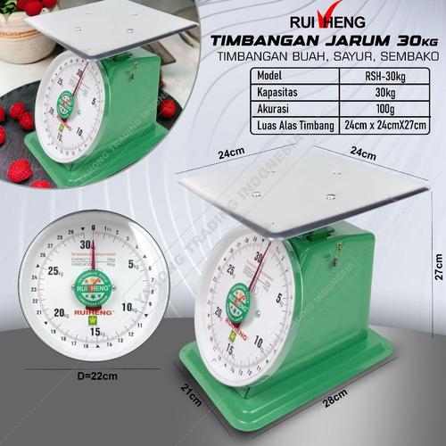 Jual Timbangan Jarum RUIHENG 30kg 100g / Timbangan Meja Pasar Buah ...