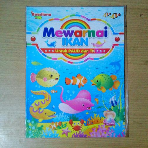 Jual Buku Mewarnai Untuk PAUD dan TK, ukuran A4 : Ikan, Hewan Pemakan ...