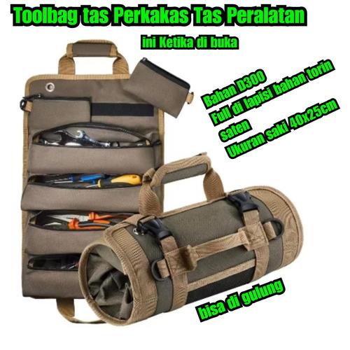 Jual Toolbag gulung tool bag lipat tas perkakas tas peralatan bahan ...