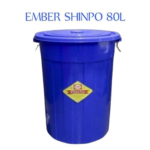 Jual Ember Plastik 80 Liter SHINPO WARNA / Ember Air Besar Tutup ...