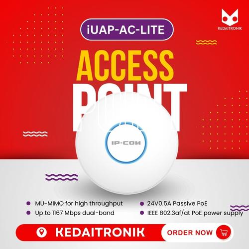 Jual IP Com iUAP AC LITE AC1200 IPCOM MU MIMO AP POE Gigabit Access Point Profi - Kota Surabaya ...