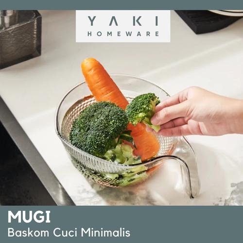 Promo YAKI - MUGI Baskom Cuci Beras Transparan Saringan Buah Buahan ...