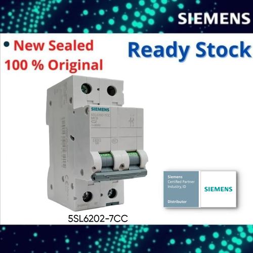 Jual SIEMENS 5SL6202-7CC Miniature Circuit Breaker MCB 2A, C, 400 V 6kA, 2-pole - Kab. Bekasi ...