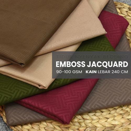 Jual KAIN EMBOSS MICROTEX MOTIF BUNGA DAUN TIMBUL KAIN SPREI GORDEN P5 ...