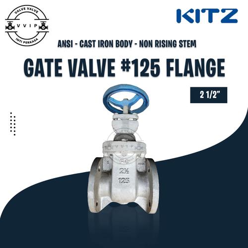 Jual GATE VALVE KITZ ANSI CLASS #125 FLANGE FLG CAST IRON CI BESI DISC BRONZE - SIZE 2 1/2" INCH ...
