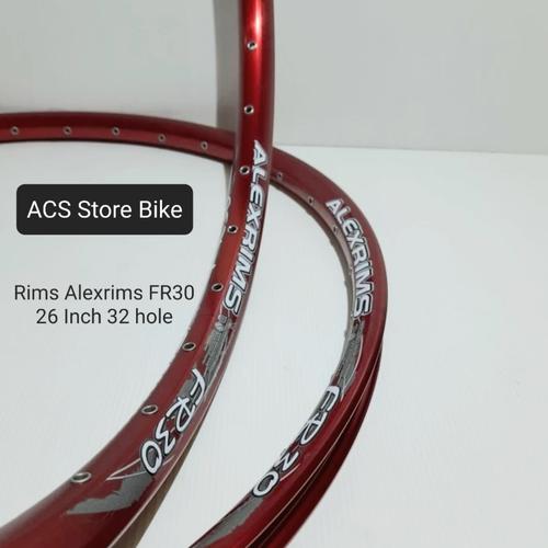 Jual RIMS ALEXRIMS FR30 26 INCH 32 HOLE MERAH VELG SEPEDA GUNUNG MTB ...