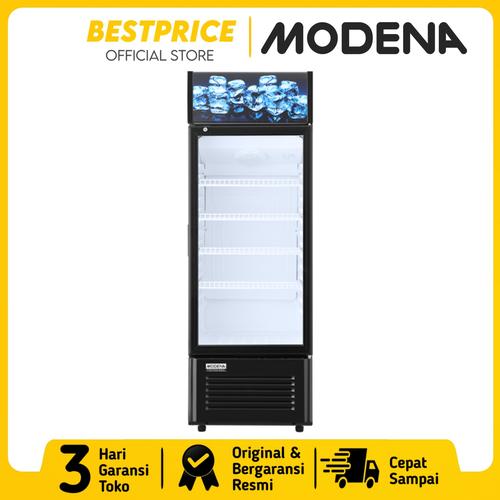 Promo SHOWCASE MODENA SC 1203 KULKAS MINUMAN MODENA 4 RAK 200 LITER NO ...
