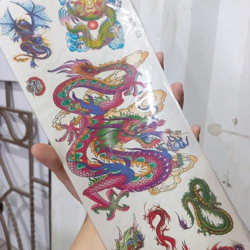Promo Stiker Tato Naga Jumbo Besar tattoo mainan Naga Jumbo Besar ...