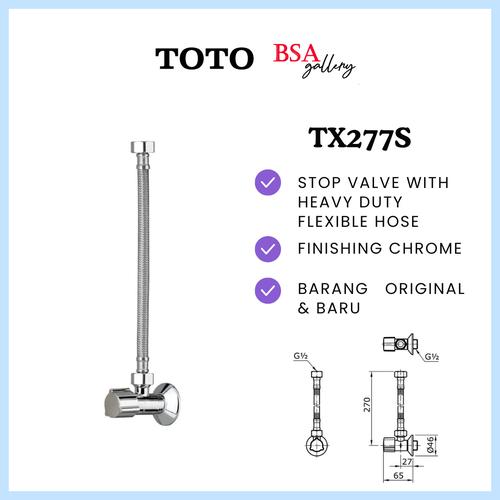 Jual STOPKRAN FLEXIBLE TOTO TX277S ORI / KERAN AIR TOTO/ STOPKRAN ...