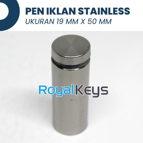 Promo Pen Iklan Baut Sekrup Kaca Akrilik 19x50 Sign Board Acrylic 19 x ...