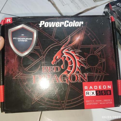 Jual Dus Box Vga Powercolor Red Dragon Rx 550 4gb Original - Kota ...